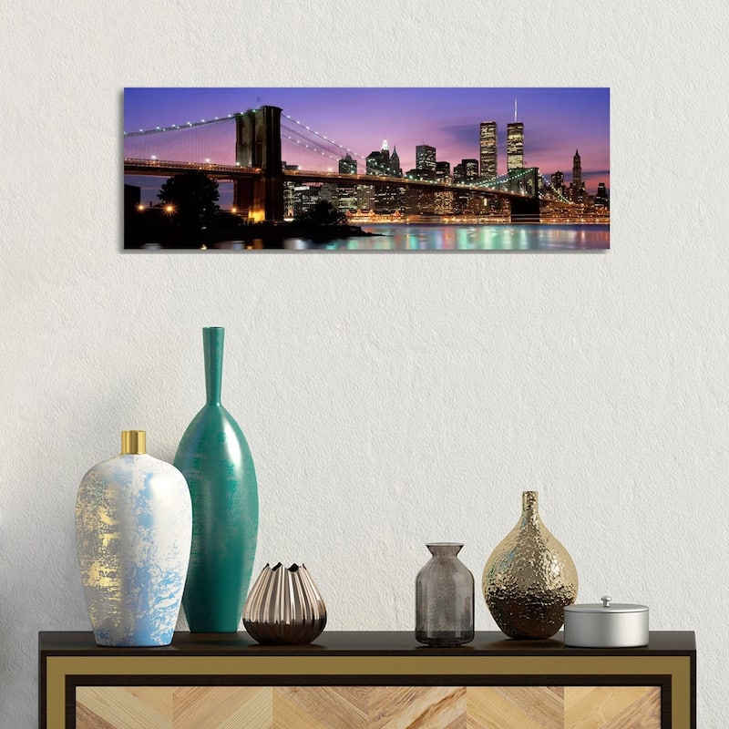 iCanvas "Brooklyn Bridge New York NY USA" by Panoramic Images Canvas Print - Overstock - 15436846